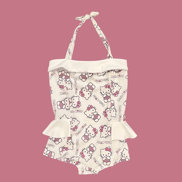 Swim | Girls Hello Kitty Print One Piece Swimsuit | Poshmark